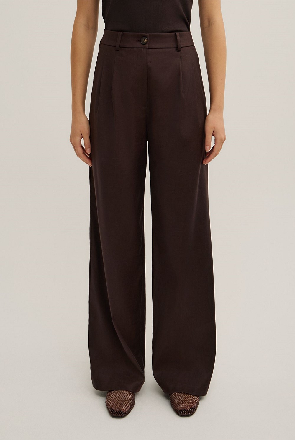 Espresso Fluid Pants - Women's Dress Pants | Witchery