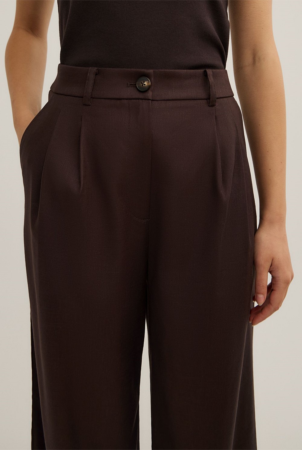 Espresso Fluid Pants - Women's Dress Pants | Witchery